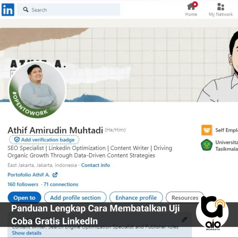 2 Cara Mengganti URL Linkedin Untuk Profil Lebih Profesional